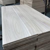 China Natural Paulownia Solid Wood Board Grade AB or ABC with Natural Wood Finish Bleached for sale