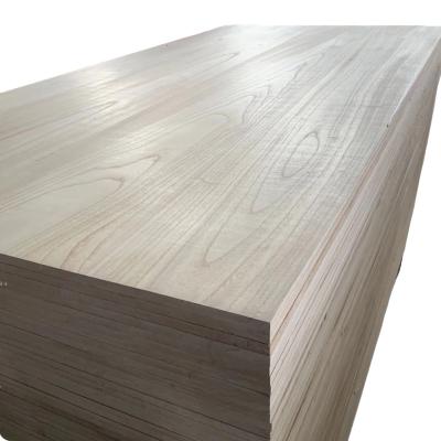China FSC Certified Paulownia Wood Edge Glued Finger Joint Solid Wood Board M3 for Furniture for sale