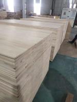 China Solid Wood Strip 2mm Paulownia Wood Panel with Moisture Content 8%-12% and Payment T/T for sale
