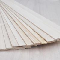 China Grade AA AB BC Thickness 1.5 Solid Wood Strip 3mm Paulownia Wood Strips for Your for sale