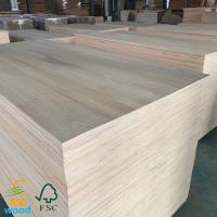 China Paulownia Wood Board Glued Timber Panels 16mm Thickness For Living Room for sale