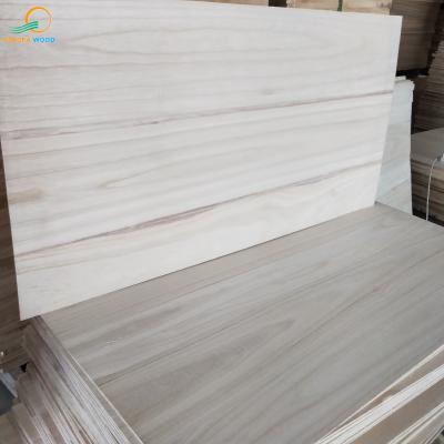 China Customized Size Furniture Bleached Panel Softwood Paulownia Timber Board for sale