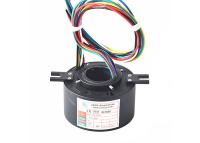 China 6x15A Industrial Slip Rings Inner Bore 38mm Through Hole One Side Cable Outlet for sale