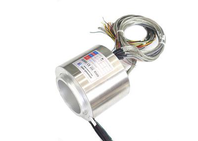 China 115mm Large Size Ethernet Slip Ring 35A 15A 5A Precious Metal Carbon Brush for sale