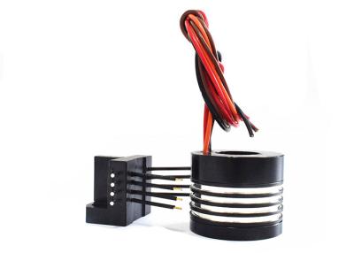 China 12.7mm Separate Hollow Shaft Slip Ring - 4 Circuits 2A Current 300 RPM Low Noise for Industrial Automation for sale
