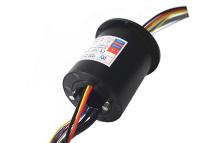 China 100Mbps Ethernet Slip Ring 33mm Through Hole 4 RS422 Signals Low Electrical Noise for sale