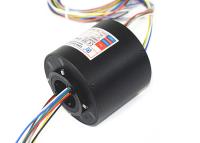 China 12 Circuits 10A Through Hole Slip Ring 38mm ID 300rpm Precious Metal Contact for sale