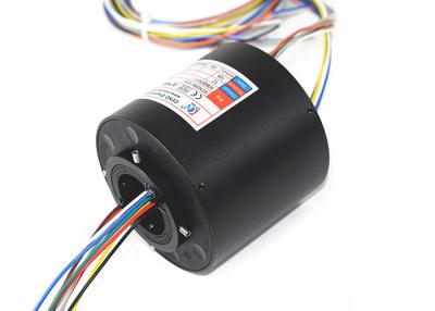 China 12 Circuits 10A Through Hole Slip Ring 38mm ID 300rpm Precious Metal Contact for sale