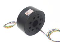 China 8 Signal Slip Ring 40mm Through Hole 300rpm Low Electrical Noise 30mohm IP51 for sale