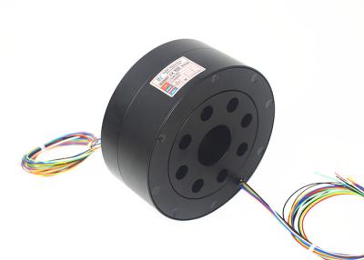 China 8 Signal Slip Ring 40mm Through Hole 300rpm Low Electrical Noise 30mohm IP51 for sale