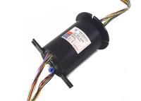 China Compact 50rpm Pneumatic Rotary Union with 4x10A 24x2A Signal Slip Ring IP51 for sale
