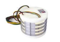 China POM Material 60mm Inner Diameter Separate Slip Ring with 4 Circuits 15Amp for Industrial Automation for sale
