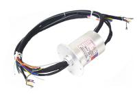 China 12 Circuit Signal Slip Ring 8 Power Wires 16A 100rpm IP51 Industrial Rotary Connector for sale