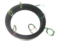 China 435mm Large Diameter Through Hole Slip Ring IP51 6 Group K Type Thermocouple Signal for sale