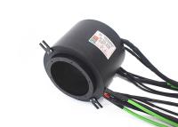 China 2 X 100M Through Hole Ethernet Slip Ring Dia. 100mm Temperature -40°C for sale