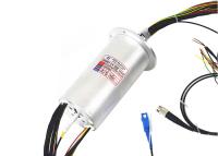 China Integrated Fiber Optic Rotary Joint 4 Circuits 12A 2 Circuits 2A 23 Signal 1 Channel FC SC IP54 for sale