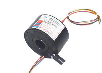 China Industrial Electrical Slip Ring 8 Circuits 5A 25.4mm Bore Precious Metal Contact for sale