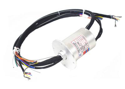 China 12 Circuit Signal Slip Ring 8 Power Wires 16A 100rpm IP51 Industrial Rotary Connector for sale
