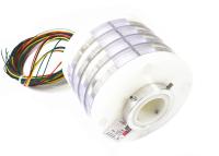 China POM Material 60mm Inner Diameter Separate Slip Ring with 4 Circuits 15Amp for Industrial Automation for sale