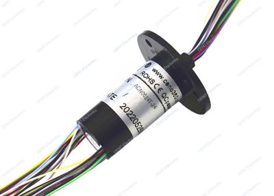 China IP40 Capsule Slip Ring 24 Circuits 300 RPM Aluminum Alloy Compact Design for sale
