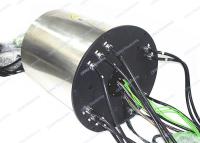 China Industrial Slip Ring 20 Channel SM Fiber Optic 600mm OD 1000M Ethernet Carbon Brush for sale
