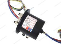 China Chemical Pharmacy Pneumatic Rotary Union 2 Channel Gas 6Bar 48 Signal Rings for sale