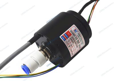 China Aluminum Alloy Integrated Air Rotary Union 10Bar 100rpm with Ethernet and Power for sale