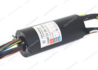 China Through Hole Slip Ring with Gigabit Ethernet HDMI USB Signals 25.4mm Hole Size 300RPM Speed for sale