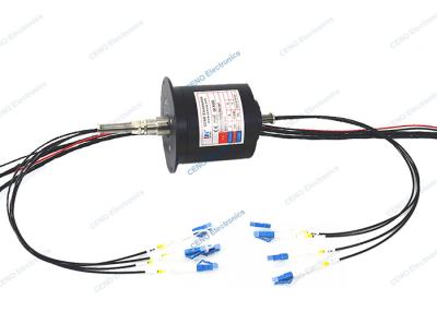 China IP51 Integrated Slip Ring 2 Circuits 10A 4 Channel Fiber Optic Rotary Joint for sale