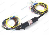 China Aluminum Alloy Integrated Slip Ring 8 Circuits 10A Power 30 Circuits Signal Fiber Optic Rotary Joint for sale