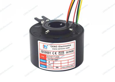 China 4 Circuits Signal Slip Ring 600rpm 17mm Through Hole for Industrial Automation for sale