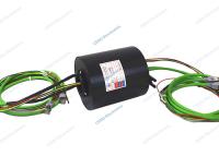 China 2 Channel Gigabit Ethernet Slip Ring 38.1mm Through Hole IP64 for Industrial Use for sale