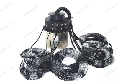 China Industrial Carbon Brush Slip Ring IP65 420mm 80A Precious Metal Contact Flange Mount for sale