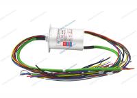 China 1000M Gigabit Ethernet Slip Ring 300rpm Flange Mount Precious Metal Contact for sale