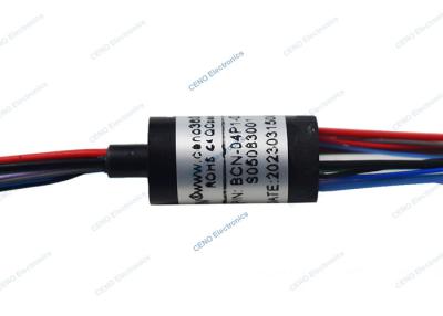 China CENO BCN-04P1-08S Capsule Slip Ring 300rpm 4 Circuits 5A 8 Circuits 2A Low Temperature for sale