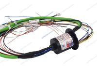 China Gigabit Ethernet Slip Ring 0-100rpm 5 Circuits 5A Compatible Electrical Collector for sale