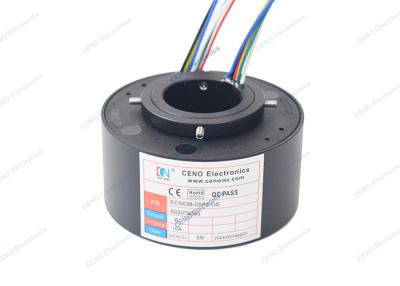 China High Speed Slip Ring 1000rpm 38mm Through Hole Electrical Collector Industrial for sale