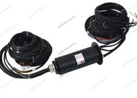 China 380V Industrial Slip Ring IP65 Flange Mount 27 Circuits for Automation for sale