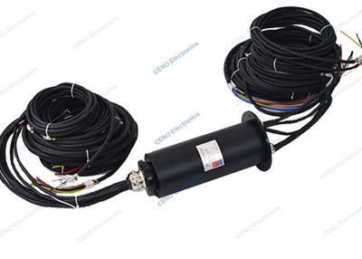 China 380V Industrial Slip Ring IP65 Flange Mount 27 Circuits for Automation for sale