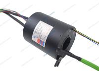 China 0-10rpm Signal Slip Ring 2 Group Gigabit Ethernet 38mm ID Industrial for sale