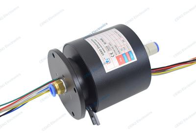 China 1 Channel Gas Pneumatic Rotary Union 10 Circuits Electrical Slip Ring 10A for sale