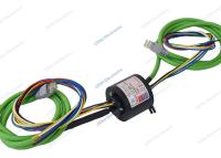 China Industrial System Ethernet Signal Slip Ring With Rotating Electrical Connector for sale