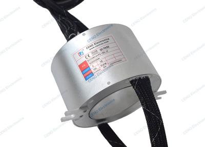China Low Temperature Through Hole Slip Ring 80mm ID 4 Circuits 10A 18 Signals -70°C to +85°C for sale