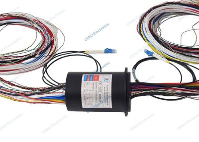 China Integrated Electrical Slip Ring with Fiber Optic Rotary Joint 1550nm -55°C to 80°C for sale