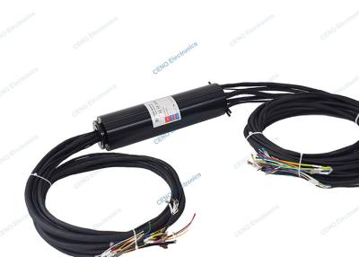 China Encoder Signal Integrated Electrical Slip Ring Assembly 99mm OD Multi Channels 300rpm for sale