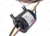 China ID25mm Through Hole Slip Ring 10 Circuits 15A Electric Power Hollow Shaft Collector for sale