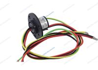 China Miniature Capsule Slip Ring 300rpm 22mm Diameter 3 Circuits 15A Rotating Electrical Connector for sale