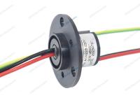 China Miniature Capsule Slip Ring 300rpm 22mm Diameter 3 Circuits 15A Rotating Electrical Connector for sale