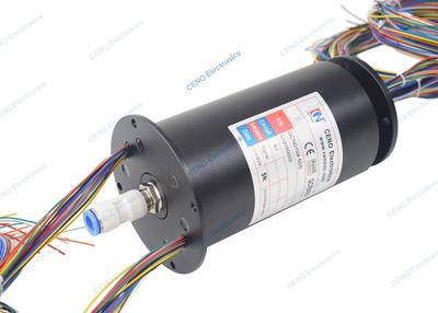 China Integrated IP51 Pneumatic Rotary Union 50 Circuits Signal Slip Ring 220VAC for sale