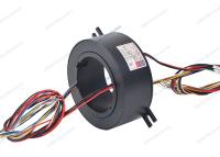 China 60rpm Through Hole Slip Ring ID80mm Rotary Electrical Signal Joint Low Temperature for sale